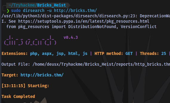 TryHack3M: Bricks Heist | deusx:~#